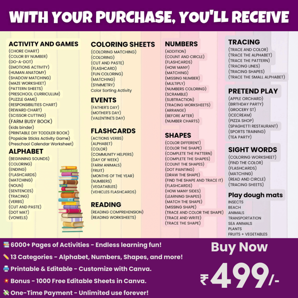 6000+ Worksheets : Preschool Learning Bundle - Marketing Labs